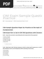 Cwi Exam With Answer (103 Questions) | PDF | Welding | Construction
