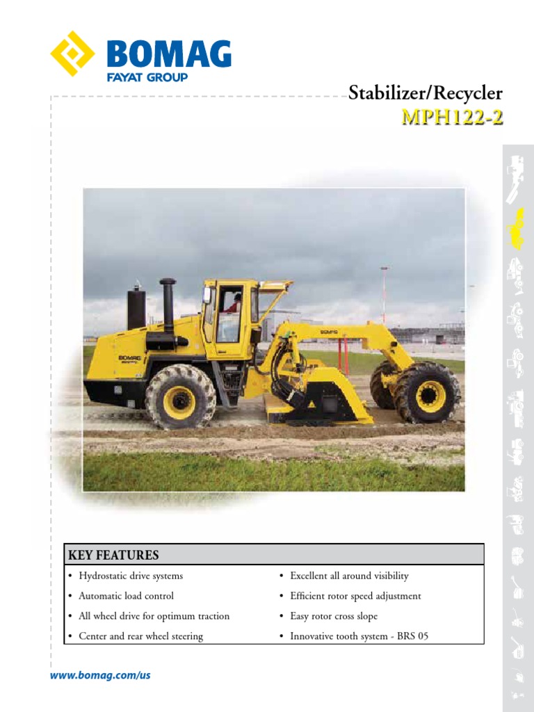 BOMAG MPH122-2: Versatile Stabilizer/Recycler | PDF | Steering ...