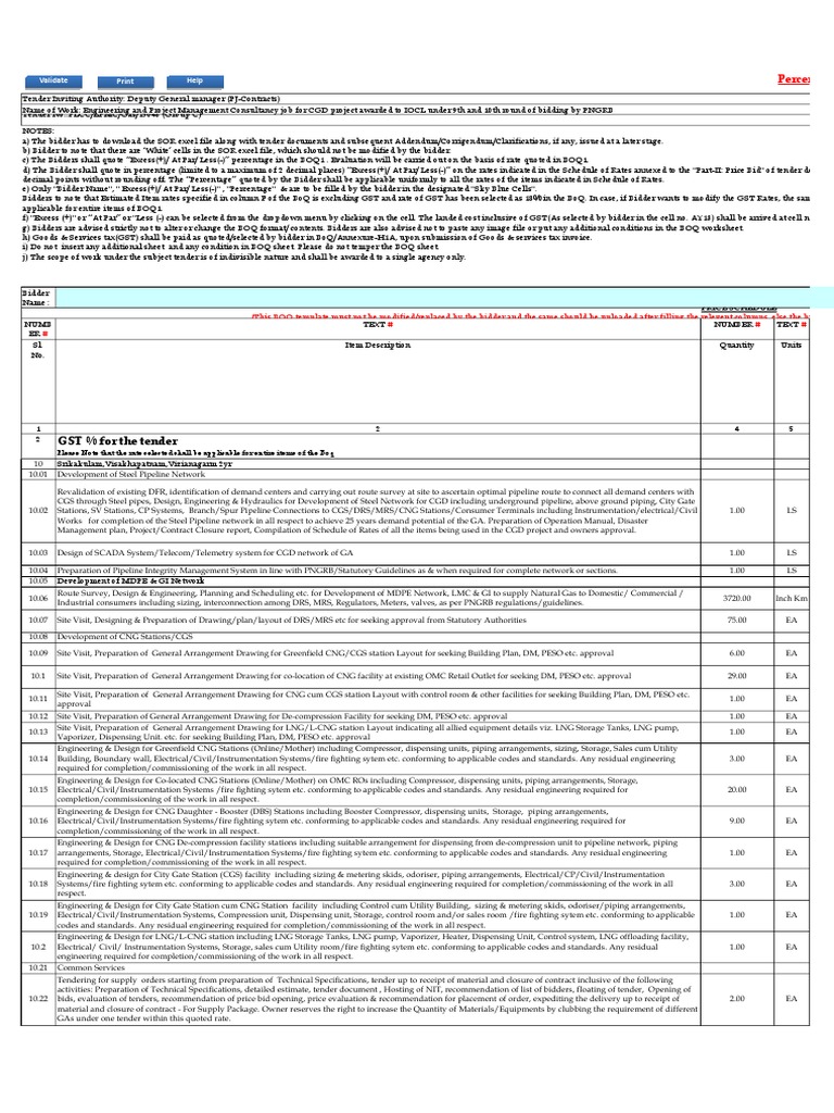 Boq 108292 | PDF | Liquefied Natural Gas | Specification (Technical ...