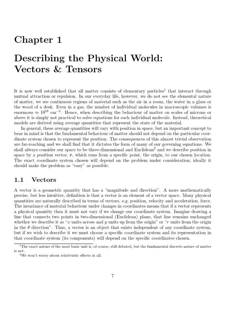 Tensor PDF | PDF | Tensor | Euclidean Vector