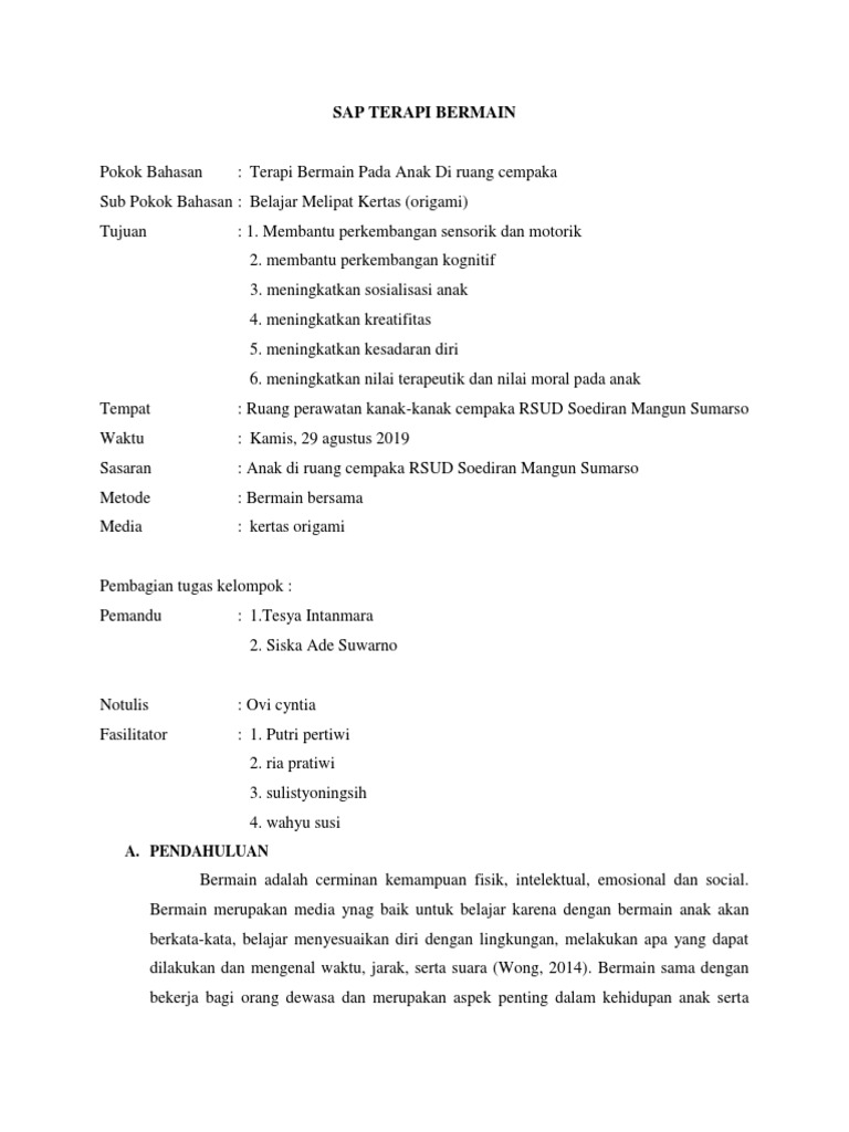 TERAPI ORIGAMI | PDF