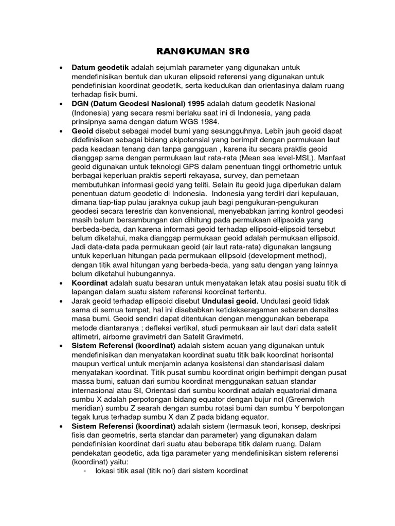 Rangkuman SRG | PDF