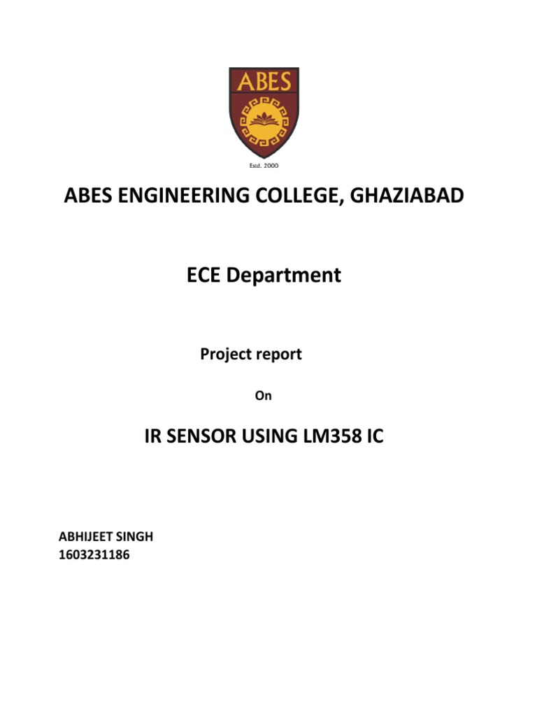 IR Sensor Report | PDF | Computers