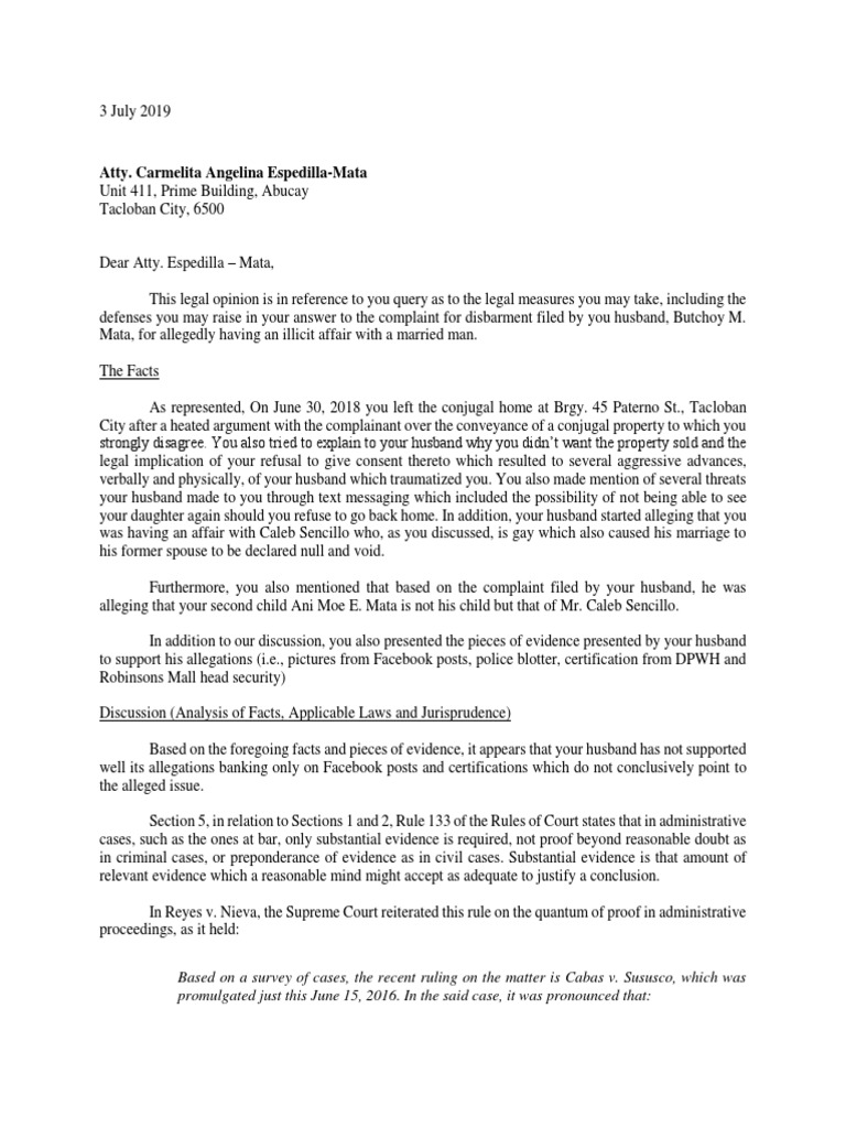 Sample Legal Opinion | PDF