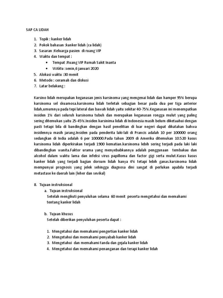 KANKER LIDAH | PDF
