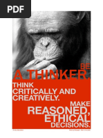 IB Learner Profile: Thinkers Poster | PDF | Pedagogy | Learning