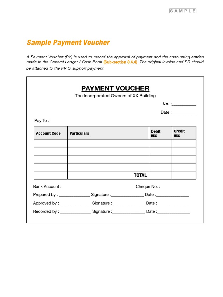 Voucher Format