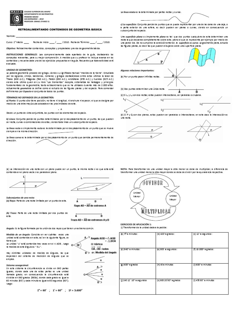 Geometría Básica - 2010 | PDF | Geometria plana) | Geometría