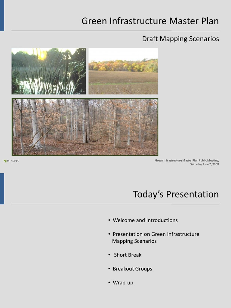 Green Infrastructure Master Plan: Draft Mapping Scenarios | PDF | Green ...