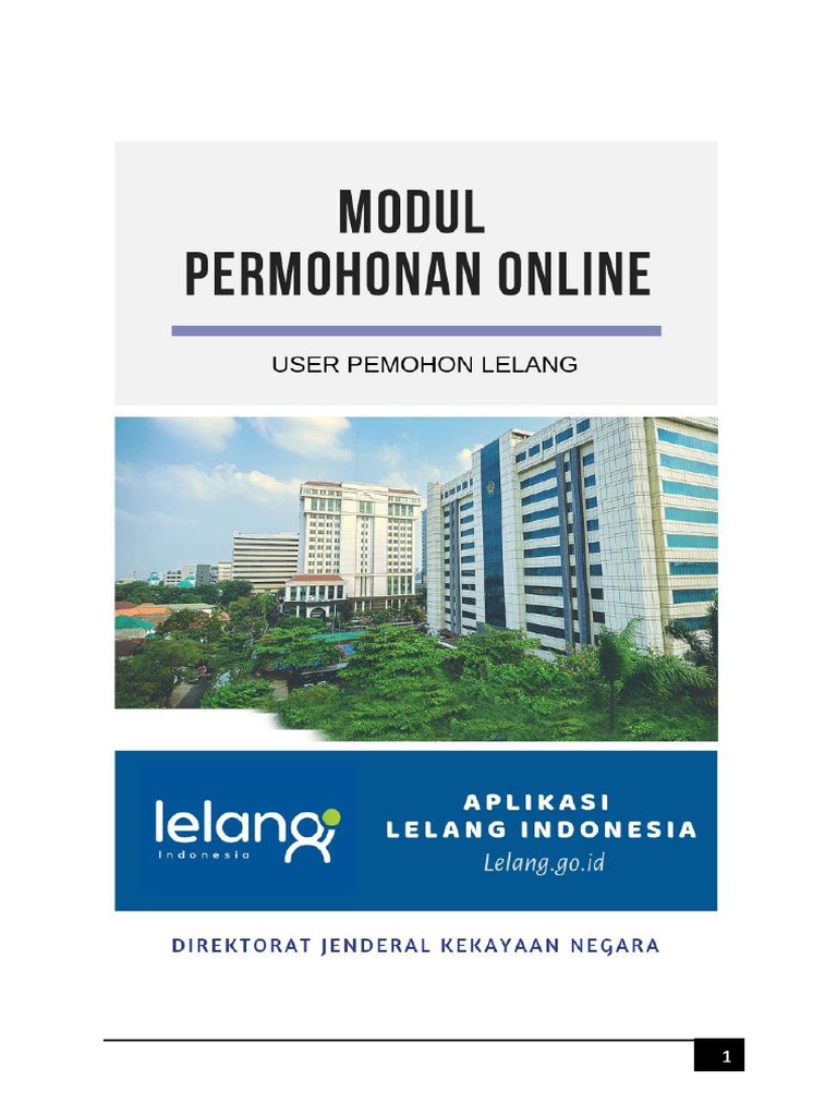 Manual Permohonan Online - Pemohon | PDF