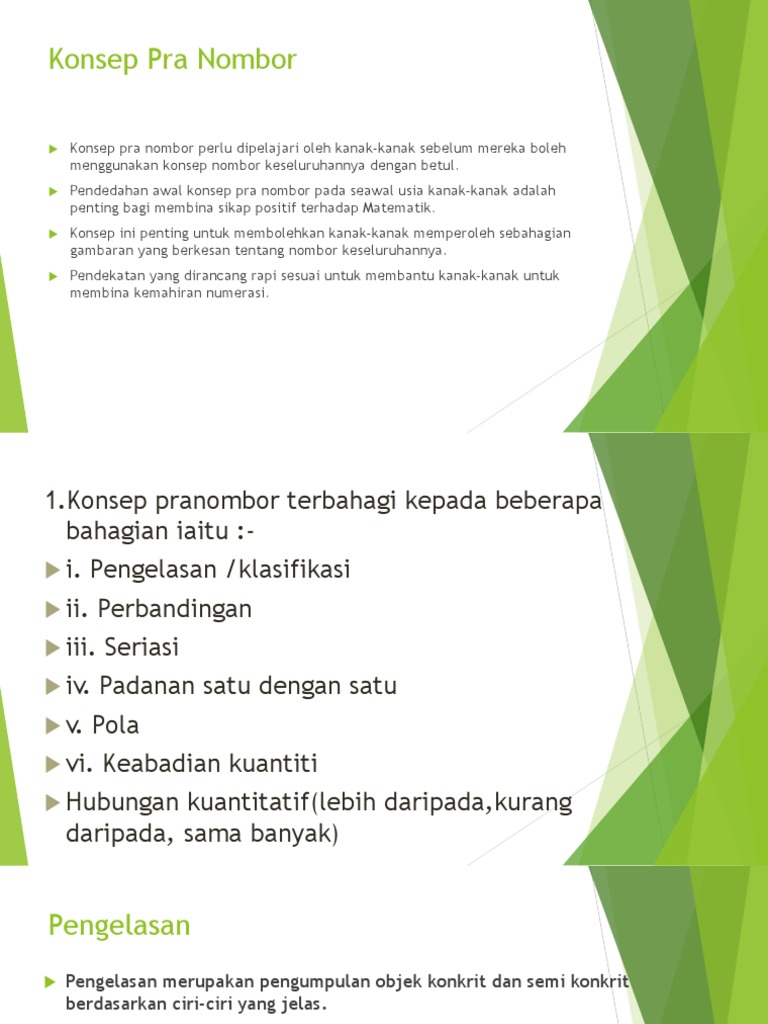 T 1 Konsep Pra Nombor | PDF