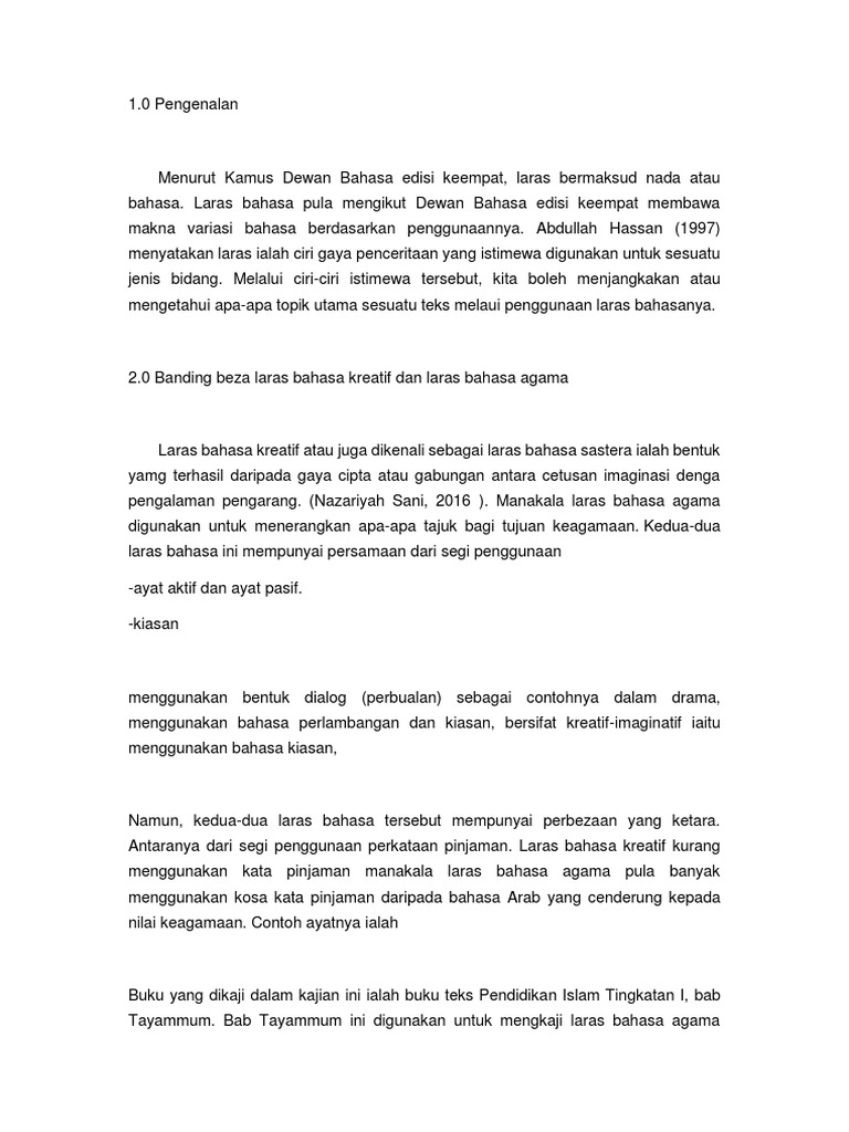 Laras Bahasa (Esei Ii) | PDF