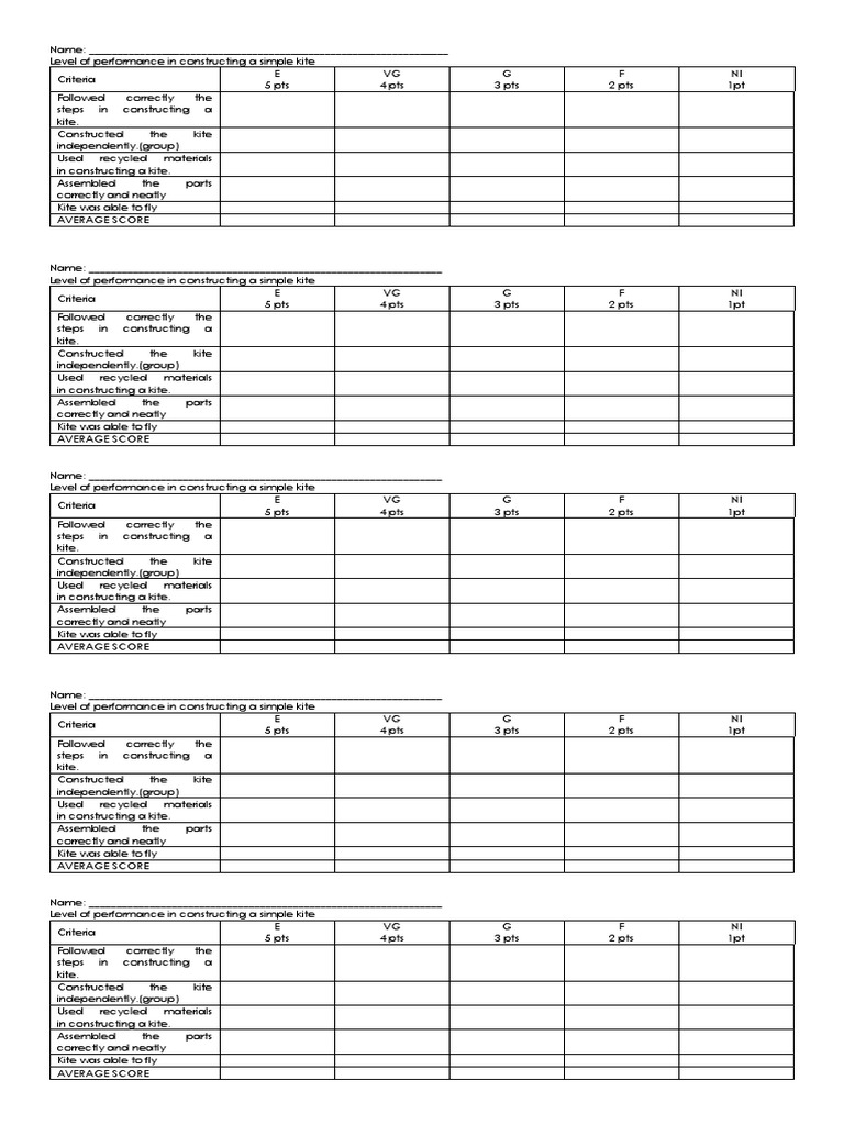 Kite Making Competition Criteria | PDF