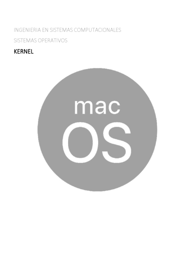 Kernel de MacOS | Kernel (sistema operativo) | Distribución de software ...