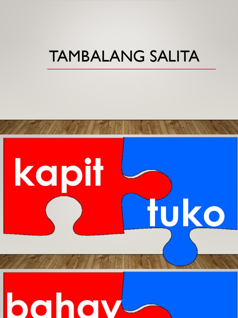 Tambalang Salita | PDF