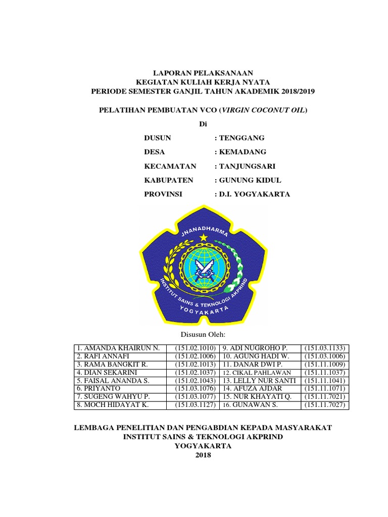 Contoh Laporan Vco | PDF