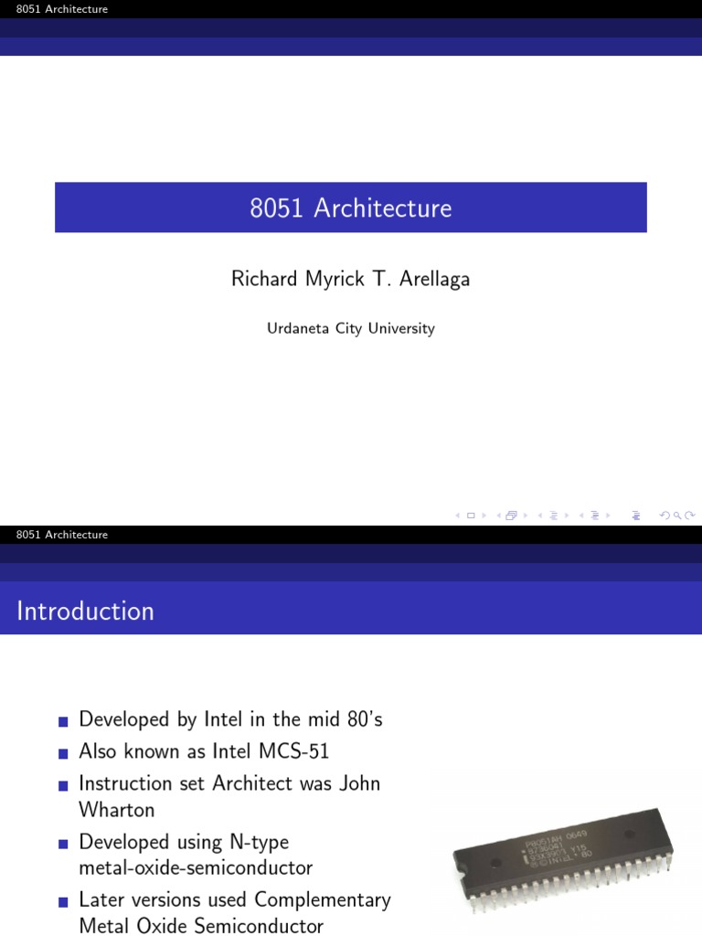 8051 Architecture | PDF | Microcontroller | Random Access Memory