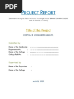 A Societal Project Report | PDF