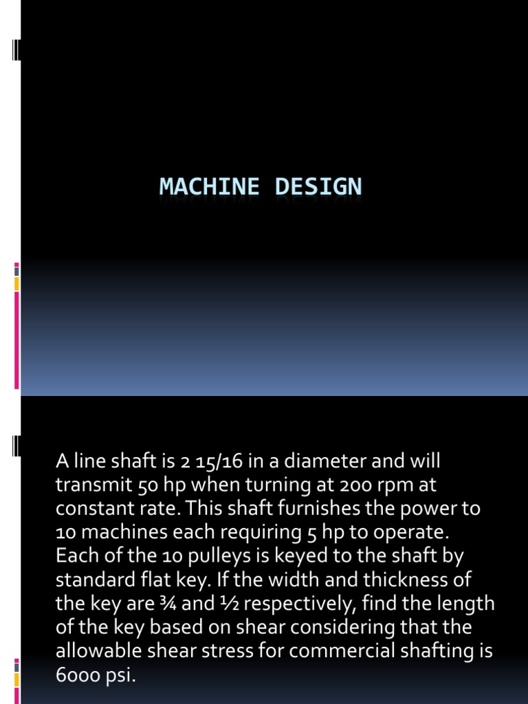 Machine Design Couching | PDF