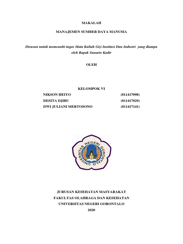 Makalah Manajemen SDM KEL VI | PDF