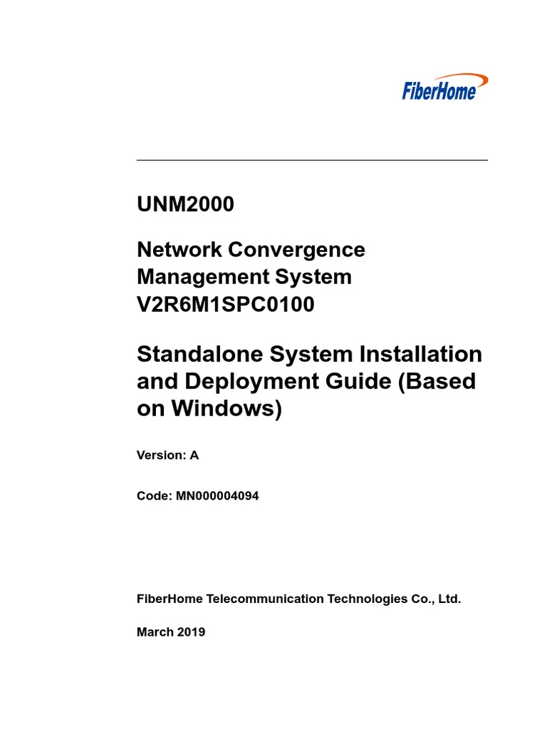 UNM2000 Network Convergence Management System V2R6M1SPC0100 Standalone ... UNM2000 Network Convergence Management System V2R6M1SPC0100 Standalone ...