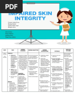 Nursing Care Plan (Impaired Skin Integrity) | PDF | Wound | Health Sciences