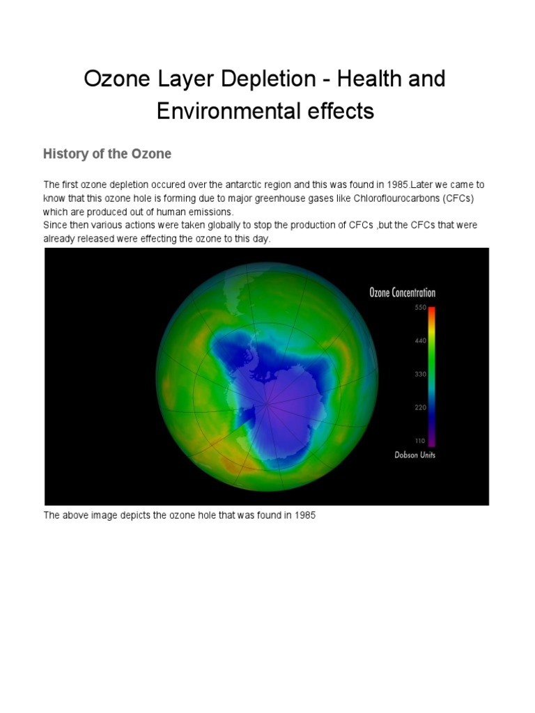 Ozone Layer Depletion Effects | PDF | Ozone Depletion | Ultraviolet