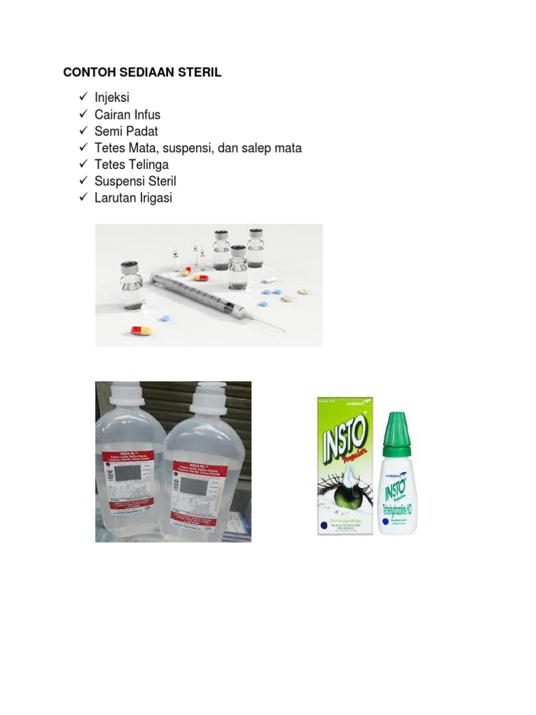 Contoh Sediaan Steril | PDF