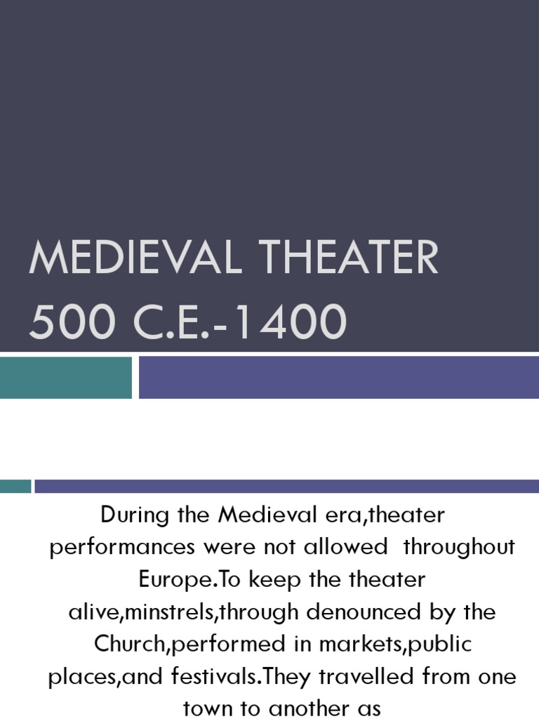 Medieval Theater | PDF