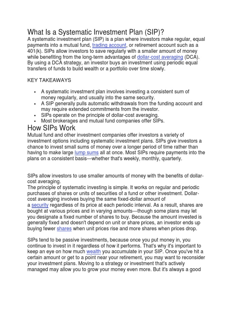 Questionnaire On SIP | PDF | Finance & Money Management