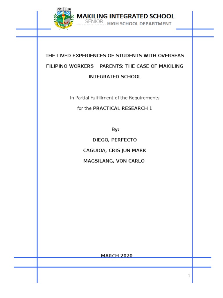 PR Chapter 1 | PDF | Attachment Theory | Family