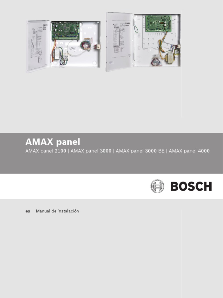 Guia Instalacion AMAX Panel Family Installation Manual esES 15867163019 | PDF | Teclado ...