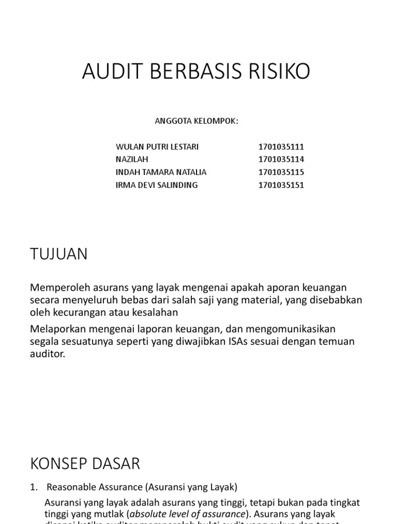 Audit Berbasis Risiko | PDF