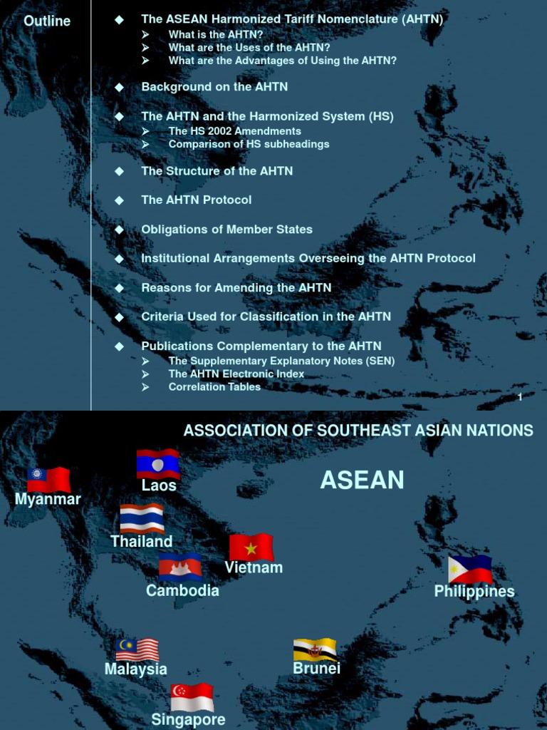 Presentation On The AHTN | PDF | Association Of Southeast Asian Nations ...