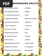 Mga Salitang Inuulit | PDF