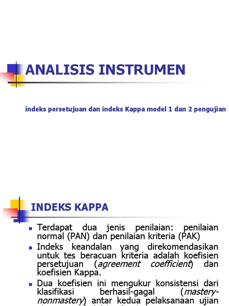 Materi 6. Indeks Kappa | PDF