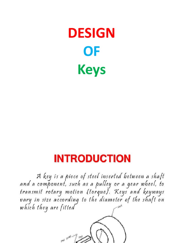 Design of Keys | PDF