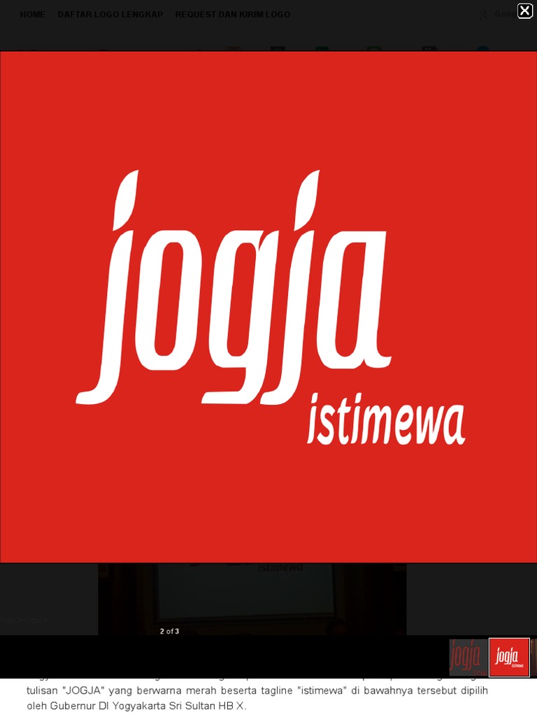 Logo Baru Jogja Istimewa 2015 Format Vector - Logo Lambang Indonesia | PDF