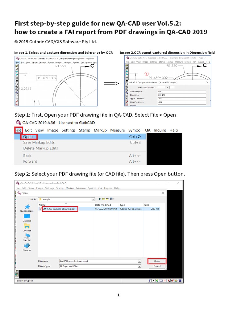 QA-CAD Documentation | Download Free PDF | Optical Character ...