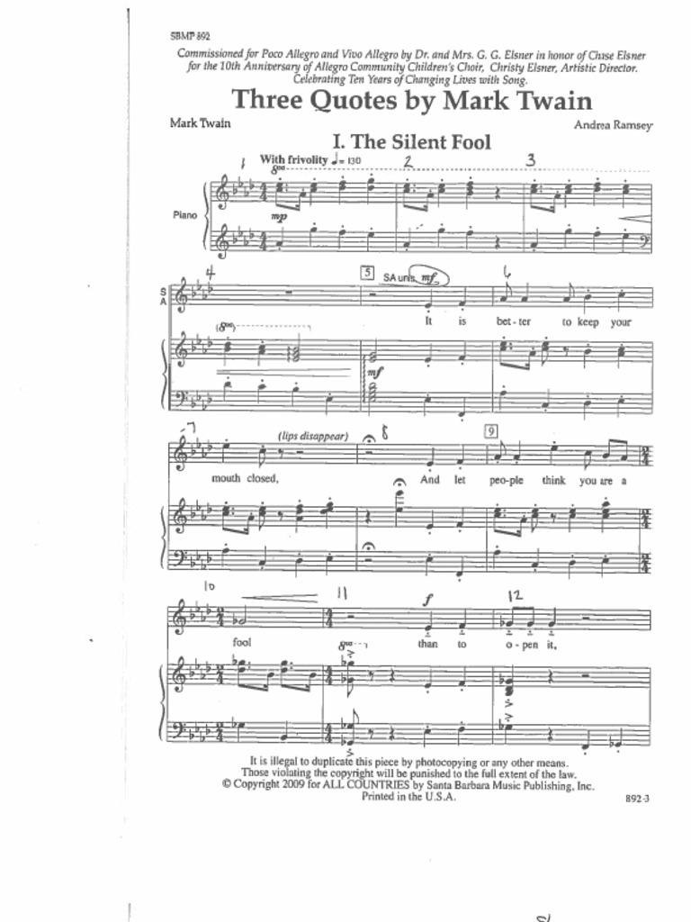 Three Quotes by Mark Twain | PDF