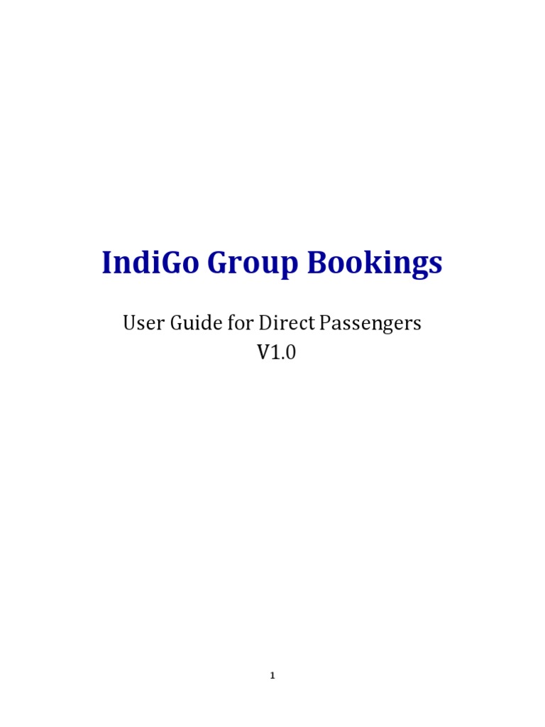 IndiGo-User Manual Group Booking V1 0 | PDF | Screenshot | Login