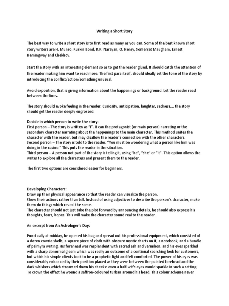 Story Writing | PDF | Short Stories