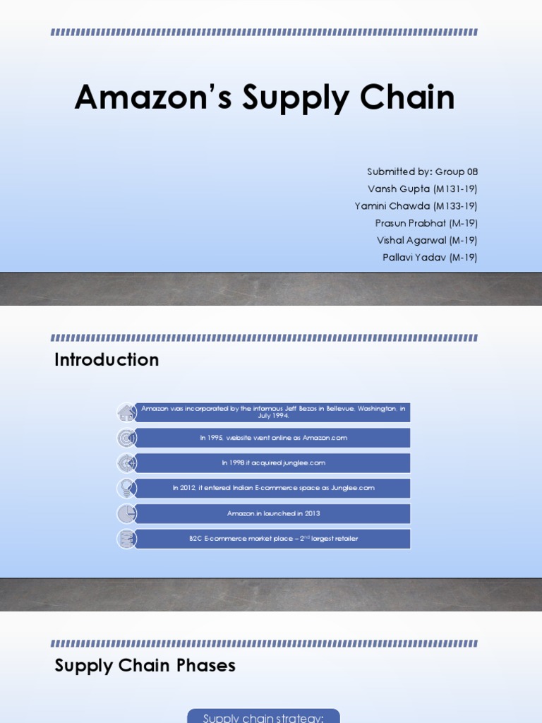 Amazon's Supply Chain | PDF | Warehouse | E Commerce