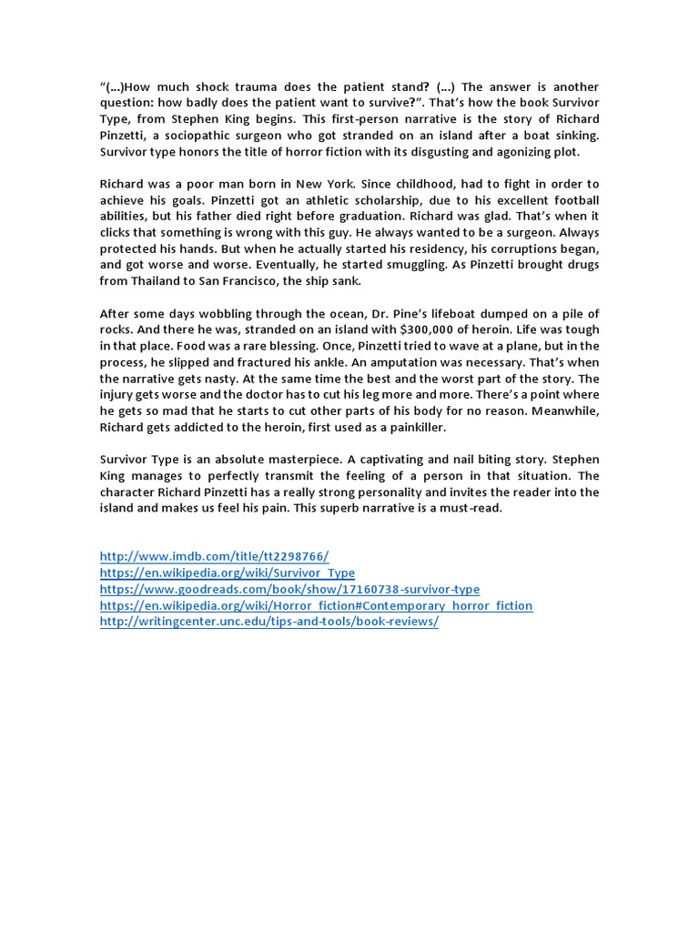 Survivor Type | PDF