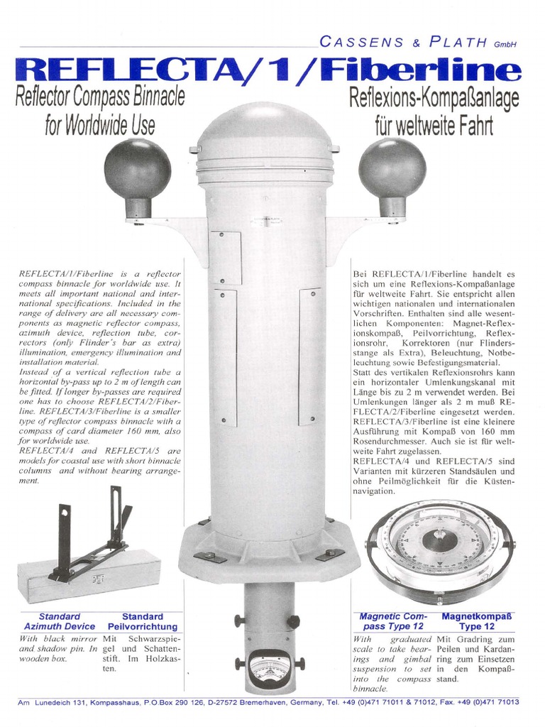 Brochure Reflecta Type 11 Compass PDF | PDF