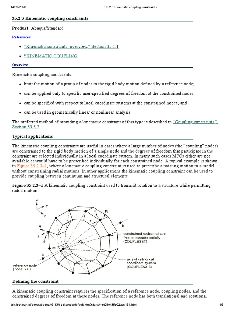 Abaqus Analysis User's Guide (6.13) | PDF