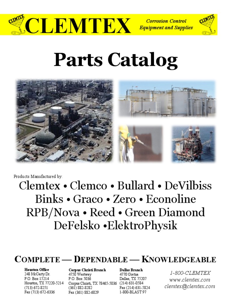 Clemtex Parts Catalog PDF | PDF