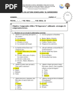 Prueba Lectura Complementaria - El Superzorro | PDF