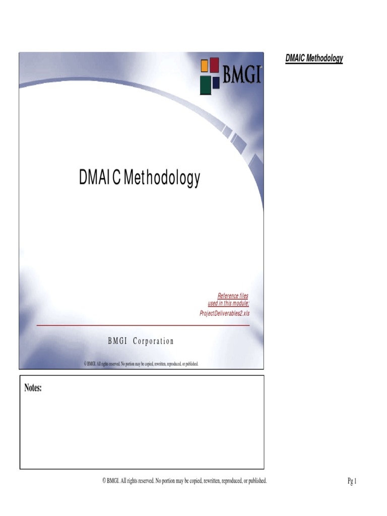 DMAIC - Methodology | PDF