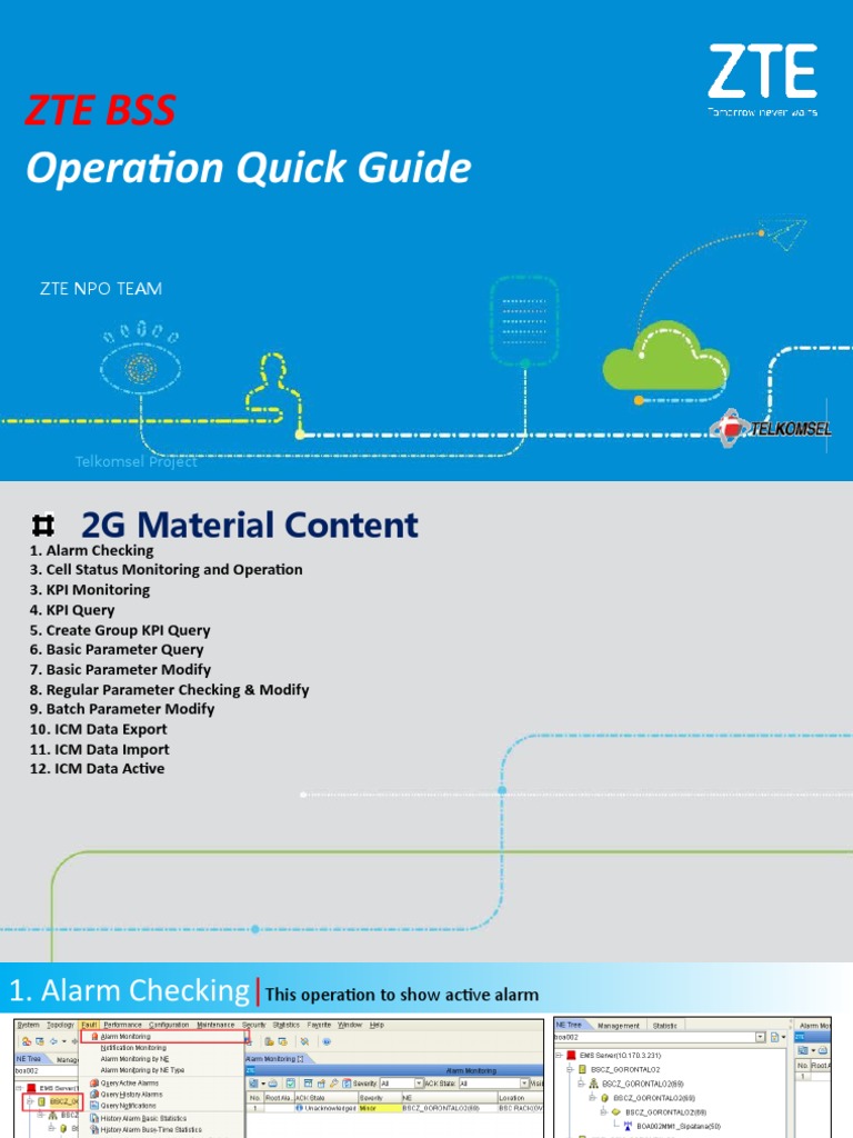 ZTE BSS Operation Quick Guide - Rev4 | PDF